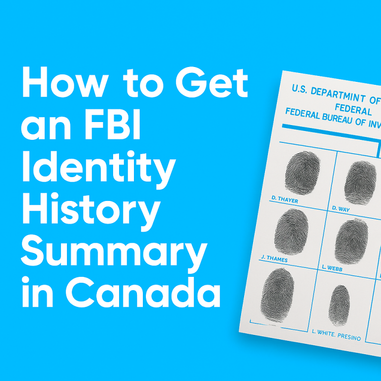 How RCMP Fingerprinting Works in Canada